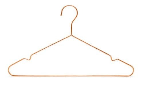 Golden Color Twisted Anti Slip Metal Clothes Hangers Portable For Suit