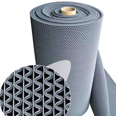 PVC S Mesh Floor Mat Vinyl Z Web anti-slip Floor Mat scarpe dirt and drain water