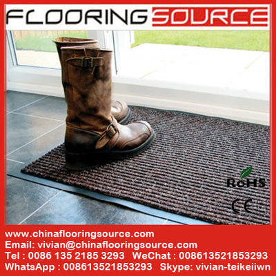 Ribbed Carpet Floor Mat Stop Dirt Absorb Moisture Non Slip Rib Carpet Door Mat