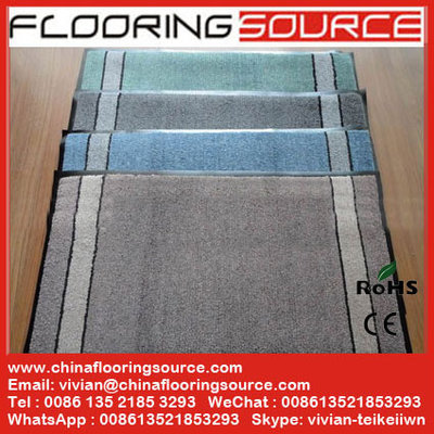 Cut Pile Carpet Entrance Floor Mat  polypropylene fibers pvc bakcing