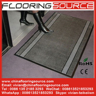 Cut Pile Carpet Entrance Floor Mat  polypropylene fibers pvc bakcing