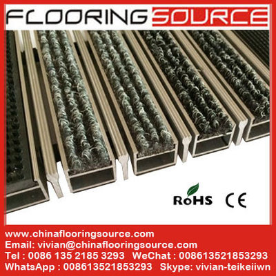 Heavy Duty Aluminum Entrance Floor Mat Stop Dirt Absorb Moisture Non slip High Traffic Entrance Areas Floor Matting