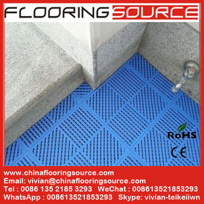 Interlocking pvc wet area mat locker room mat bathroom mat drain water mat