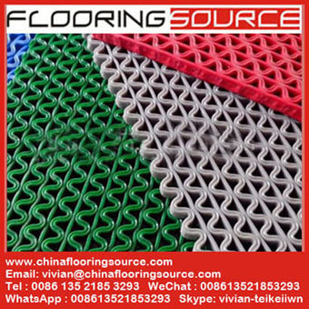 PVC S Mesh Floor Mat Vinyl Z Web anti-slip Floor Mat scarpe dirt and drain water