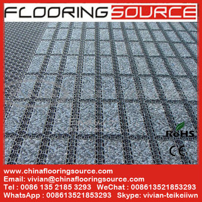Modular Matting Interlocking Tile Outdoor Carpeting for Commercial Entrance