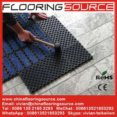 Modular Matting Interlocking Tile Outdoor Carpeting for Commercial Entrance