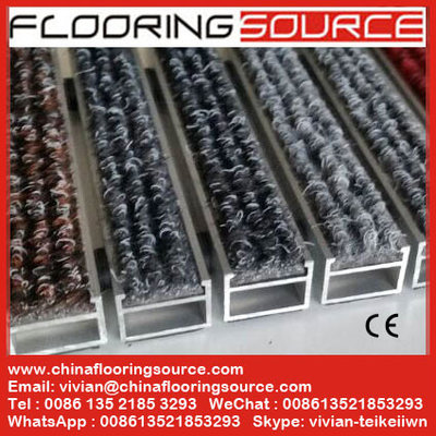 Commercial Aluminum Entrance Mats for Public Buildings Aluminum Profile with Carpet Scraper mat for indoor and outdoor