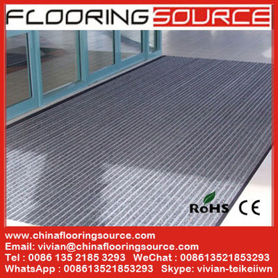 Aluminum Roll Up Entrance Matting for high traffic building entrance areas and Lobby Carpet with Aluminum Frame