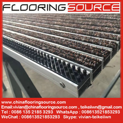 Outdoor Aluminum Entrance Carpet Aluminum Door Mat Aluminum Floor Mat for Entrance Areas Carpet Brush