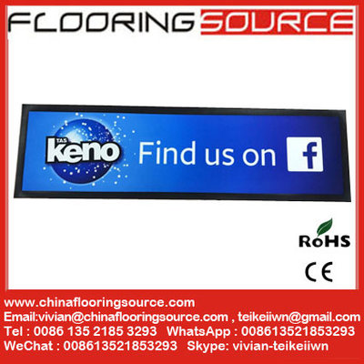 Bar Runner and Bar Mat with rubber backing and knitted polyester top for beer bar and counter