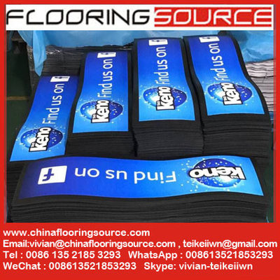 Bar Runner and Bar Mat with rubber backing and knitted polyester top for beer bar and counter
