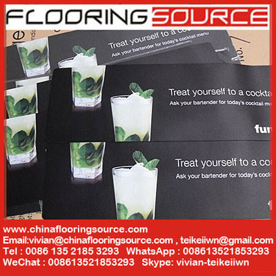 Foam-backed Counter Mats Bar Mats Light-Duty foam base polyester top custom printed