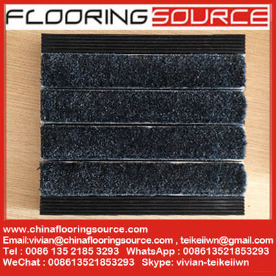 Aluminum Entrance Barrier Matting Shopping Mall Entrance Carpeting Aluminum Frame with Carpet Surface Entrance Area Mats