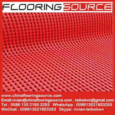 Heavy Duty PVC Grid Safety Matting Water Drainage slip-resistant barefoot matting