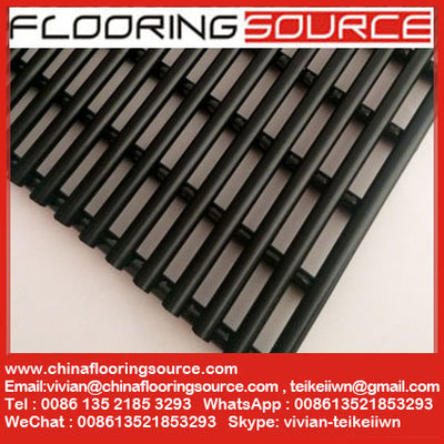 PVC Tubular Matting PVC Tubes Open Grid  Self Draining Safety Matting Slip Resistant Comfortable Cushioned Surface