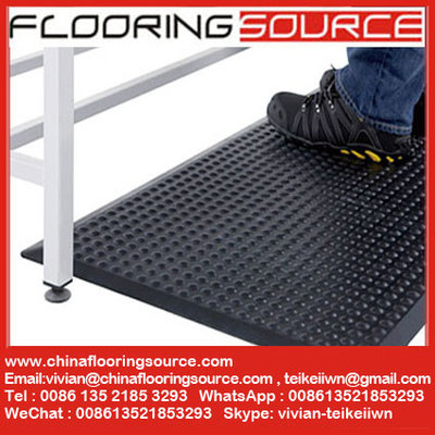 Industrial Rubber Floor Mat Anti-Fatigue Matting Bubble Design Nitrile Rubber Material Non-slip comfortable for standing