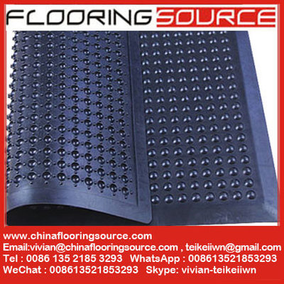 Industrial Rubber Floor Mat Anti-Fatigue Matting Bubble Design Nitrile Rubber Material Non-slip comfortable for standing