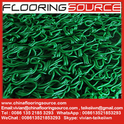 High quality soft PVC Loop Coil Matting Anti-slip and Dust Control Matting for wet areas or entrance areas