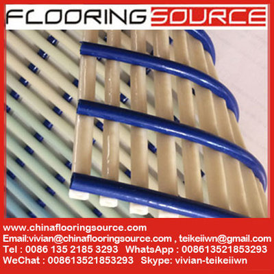 Non slip pvc tube wet area matting swimming pool matting and changing room matting Black Color Roll Size