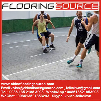 Plastic Interlocking modular Sports Flooring outdoor & indoor basketball court sports flooring