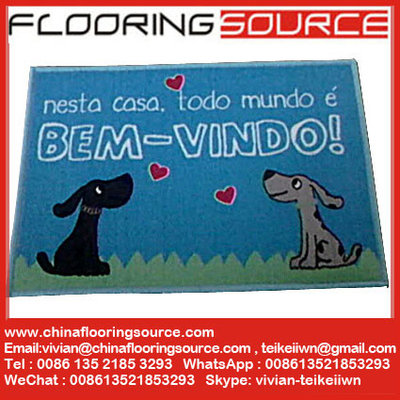 Printed nylon area rugs nylon fiber TPR anti slip backing custom size and shape Machine washable