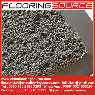Heavy duty PVC Loop Floor Mat PVC Coil Mat Without Backing With Rubber Border Non slip PVC Wet Area Mat