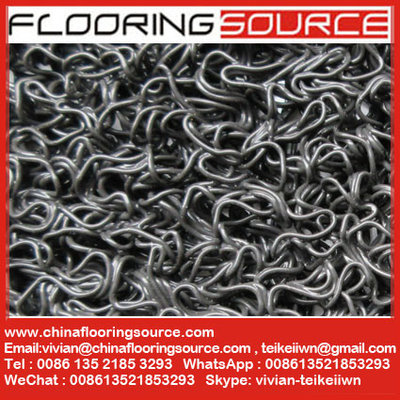 Heavy duty PVC Loop Floor Mat PVC Coil Mat Without Backing With Rubber Border Non slip PVC Wet Area Mat