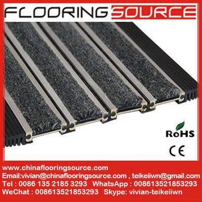 Heavy Duty Aluminum Entrance Matting Shopping Mall Entrance Mats Hotel Entrance Floor Mat Aluminum Frame Carpet Infill