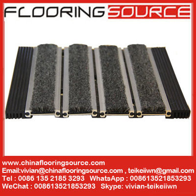 Heavy Duty Aluminum Entrance Matting Shopping Mall Entrance Mats Hotel Entrance Floor Mat Aluminum Frame Carpet Infill