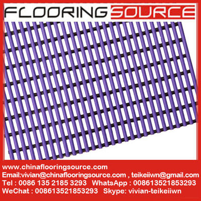 PVC Tube Swimming Pool Matting Boat Matting Marin Matting Drain Water Anti Slip Safety Wet Area Floor Matting Rolls