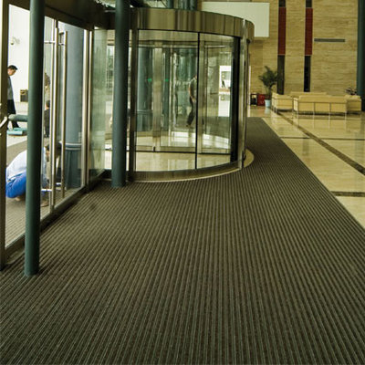 Aluminum Hotel Lobby Mat made of Aluminum Frame Heavy Duty Carpet Surface for Anti Slip Safety Hotel Entrance Matting