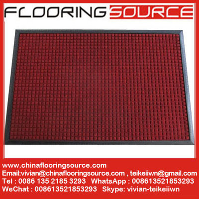 Heavy Duty Waterhold Safety Entrance Door Mat Rubber Backing Polyester Fiber Absorb Water Scrape Dirt Anti slip