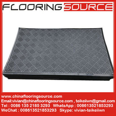 Heavy Duty Waterhold Safety Entrance Door Mat Rubber Backing Polyester Fiber Absorb Water Scrape Dirt Anti slip