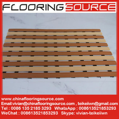 PVC Strip Non Slip Bathroom Toilet Shower Room Safety Floor Mat Brwom Grey Color Custom Size Easy clean and Roll Up