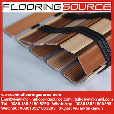 PVC Strip Non Slip Bathroom Toilet Shower Room Safety Floor Mat Brwom Grey Color Custom Size Easy clean and Roll Up
