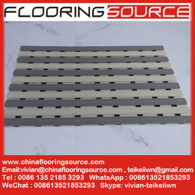 PVC Strip Shower Mat Dry Water Quickly Non Slip Anti Skid Bath Shower Sauna Steam Room Safety Floor Mat Custom Size