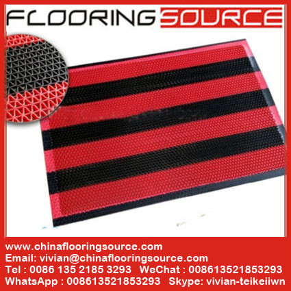 PVC Vinyl Z web floor mat non-slip drain water wet area safety mat and scrape dirt door mat