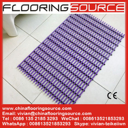 PVC Tubes Swimming Pool Mat Slip Resistant Safety Mat Plastic Floor Mat for Wet Area Mat Bathmat Shower Mat Kitchen Mat