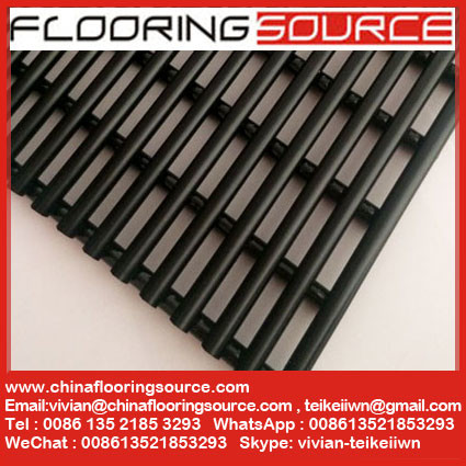 PVC Tubular Matting PVC Tubes Open Grid  Self Draining Safety Matting Slip Resistant Comfortable Cushioned Surface