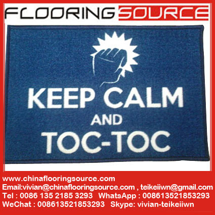 Printed nylon area rugs nylon fiber TPR anti slip backing custom size and shape Machine washable
