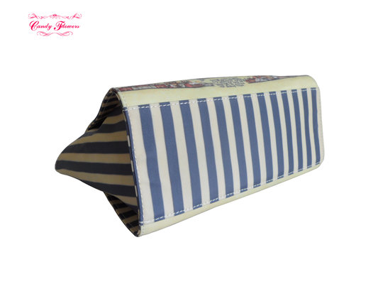Waterproof Medium Size Digital Printed Bags , Vintage Floral Printed Canvas Bag