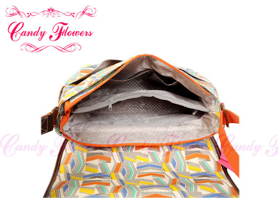 One Shoulder Cross Body Girls Messenger Bags With Geometric Figures