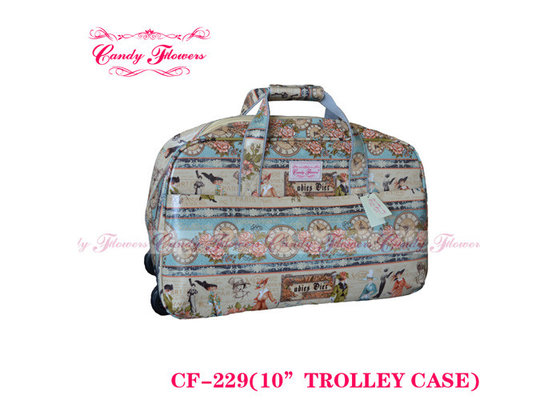Colorful small 10 inch lightweight luggage Ladies Trolley Bag Customized
