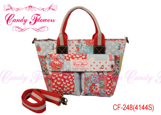 Summer Tote Heart Wind Floral Print Handbags For Women / Ladies / Girls