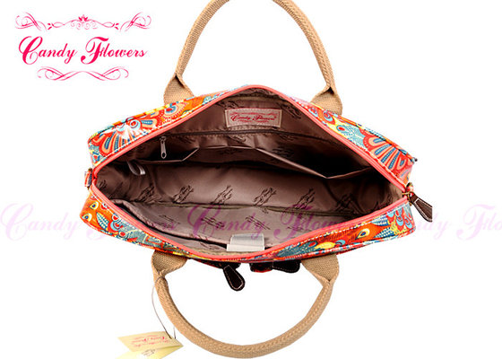 Laptop Computer Floral Canvas Bag