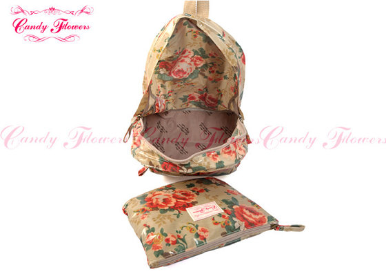 Shopping Flower Print Backpack