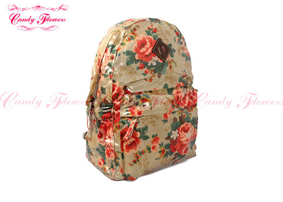 Shopping Flower Print Backpack