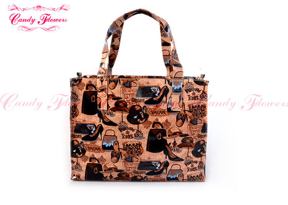 Fashion Large Printed Reusable Shopping Bags Customized For Female