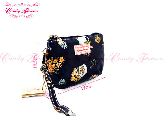 Dark Blue womens Zippered Coin Purse wallet / small coin pouch