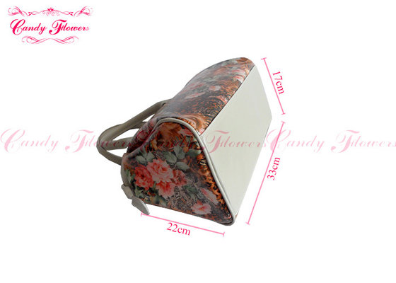 Big Summer Floral Printed Handbags , Beautiful Womens Hand Bags